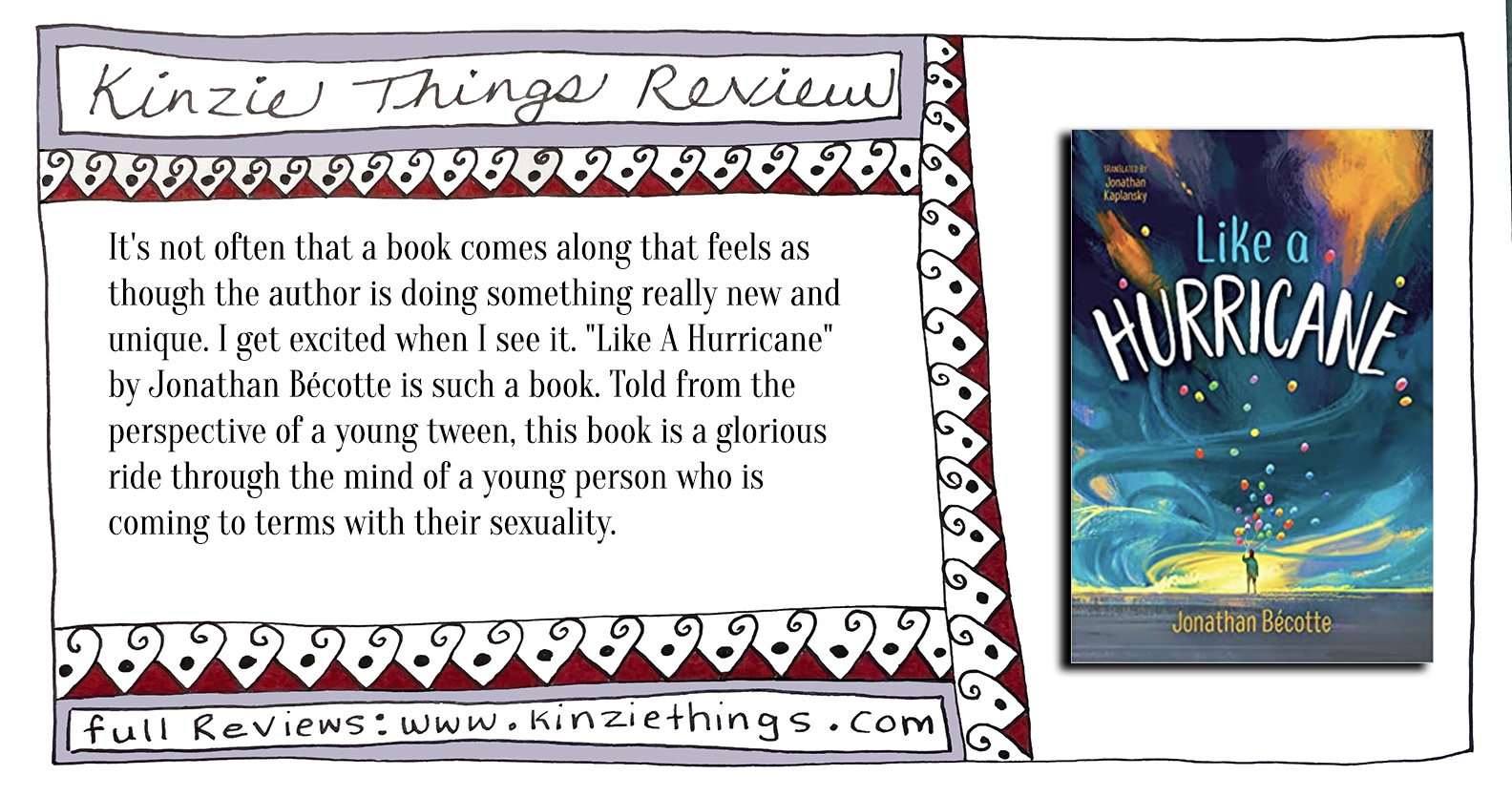REVIEW: Like A Hurricane by Jonathan Bécotte – Book Reviews & Art